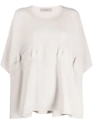 D.exterior Round Neck Tops