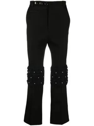 NAMACHEKO Cropped Flared Trousers