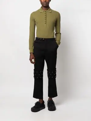NAMACHEKO Cropped Flared Trousers