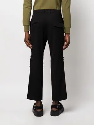 NAMACHEKO Cropped Flared Trousers