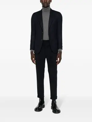 BRIGLIA 1949 Mid-rise Tapered Trousers - Blue