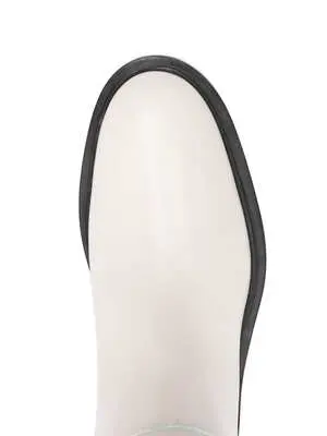 JIL SANDER Leather Knee-high Riding Boots - White