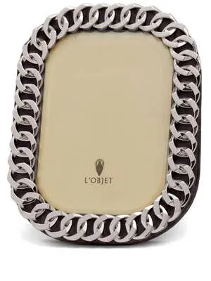 L'Objet Cuban Link Photo Frame - Gold