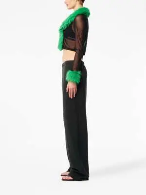 Heron Preston Faux-fur Trim Cardigan