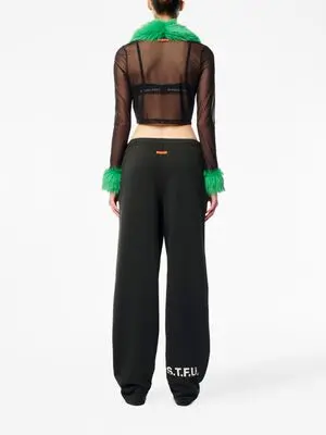 Heron Preston Faux-fur Trim Cardigan
