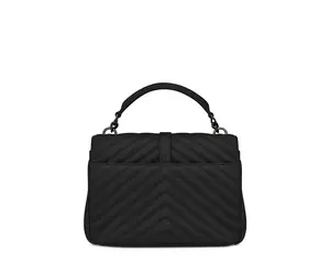 Saint Laurent College Quilted Leather Bag