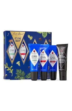 Jack Black It's The Balm Lip Balm Set $42 Value - No Color