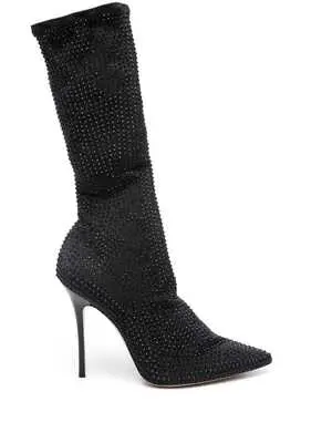 GEDEBE Logan Crystal-embellished Boots - Black