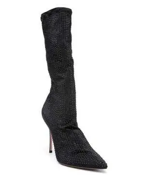GEDEBE Logan Crystal-embellished Boots - Black
