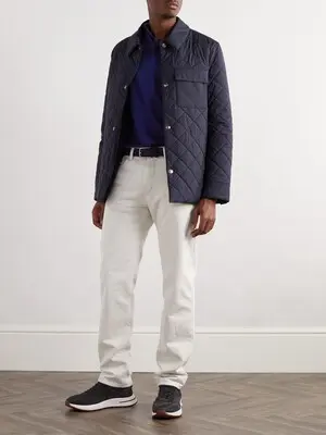 Loro Piana Wish® Wool Polo Shirt - Blue
