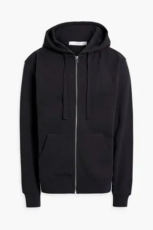 IRO PARIS Printed Cotton-fleece Zip-up Hoodie