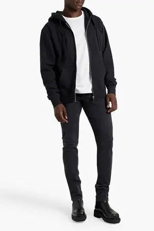 IRO PARIS Printed Cotton-fleece Zip-up Hoodie