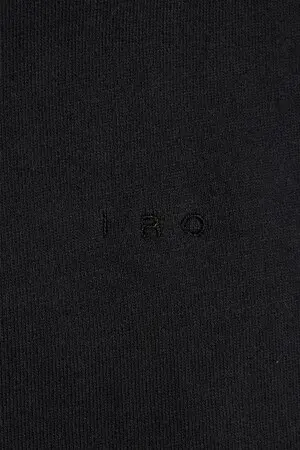 IRO PARIS Printed Cotton-fleece Zip-up Hoodie