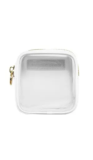 Stoney Clover Lane Clear Front Mini Pouch - Blanc