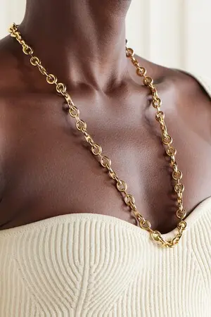 Lauren Rubinski 14-karat Round Link Chain Necklace