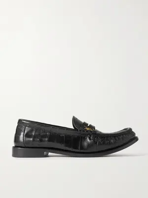 Saint Laurent Le Loafer Leather Loafers - Black