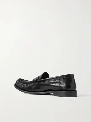 Saint Laurent Le Loafer Leather Loafers - Black