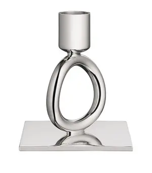 Christofle Plated Vertigo Ring Candlestick - Silver