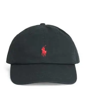 Polo Ralph Lauren Cotton Logo Baseball Cap Black