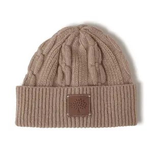 Mulberry Mulberry Cable Knit Beanie Maple