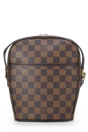 LOUIS VUITTON Damier Ebene Ipanema Bag - Brown