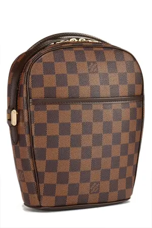 LOUIS VUITTON Damier Ebene Ipanema Bag - Brown