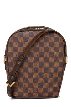 LOUIS VUITTON Damier Ebene Ipanema Bag - Brown