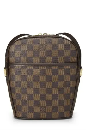 LOUIS VUITTON Damier Ebene Ipanema Bag - Brown