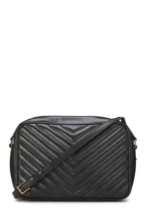 Saint Laurent Quilted Calfskin Camera Bag - Black