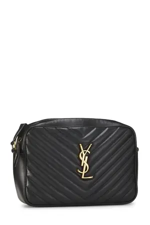 Saint Laurent Quilted Calfskin Camera Bag - Black