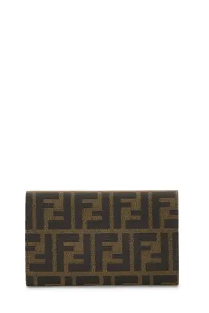 Fendi Zucca Canvas Compact Wallet