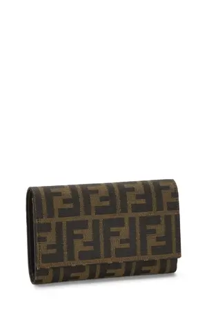 Fendi Zucca Canvas Compact Wallet