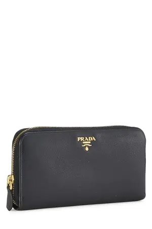 Prada Calfskin Zip Around Wallet