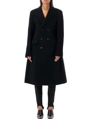 Bottega Veneta Wool And Cashmere Cape Coat - Black