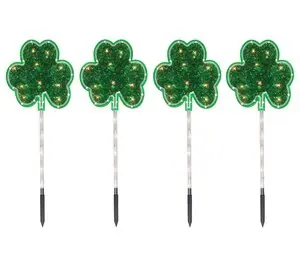 NORTHLIGHT 4ct Shamrock St Patrick's Day Pathwa Stakes - One-color
