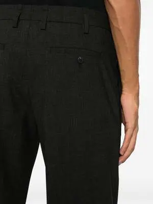 Neil Barrett Cropped Gabardine Tapered Trousers - Grey