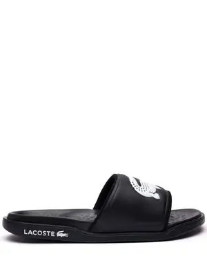 Lacoste Croco Dualiste Logo Strap Slides