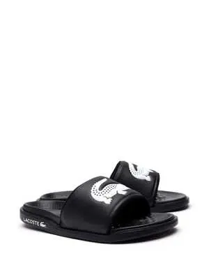 Lacoste Croco Dualiste Logo Strap Slides
