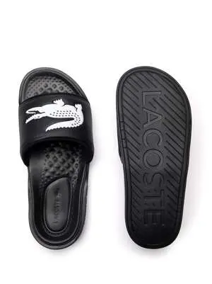 Lacoste Croco Dualiste Logo Strap Slides