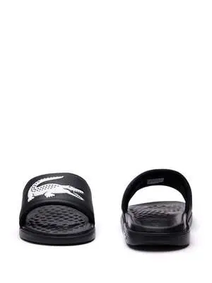 Lacoste Croco Dualiste Logo Strap Slides