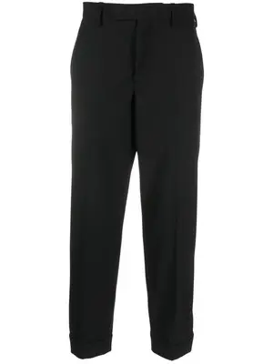 Neil Barrett Cropped Tapered Trousers - Black