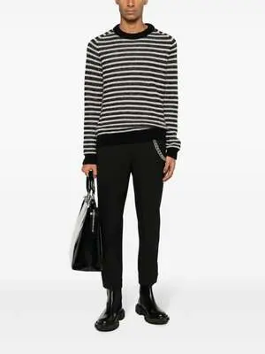 Neil Barrett Cropped Tapered Trousers - Black