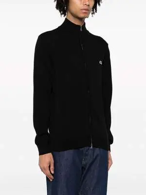 Lacoste Logo-patch Zip-up Cardigan