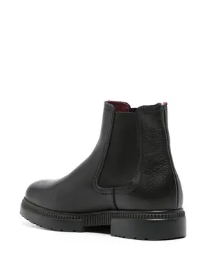 Tommy Hilfiger Monogram Plaque Ankle Boots