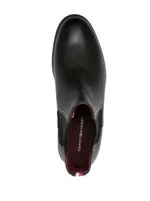 Tommy Hilfiger Monogram Plaque Ankle Boots