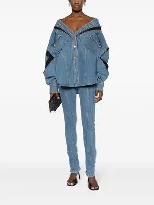 MUGLER Spiral Skinny Jeans