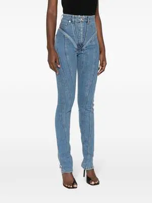 MUGLER Spiral Skinny Jeans