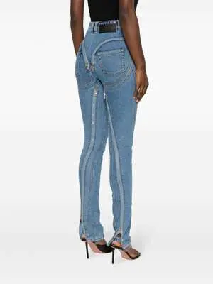 MUGLER Spiral Skinny Jeans