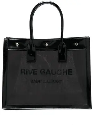 Saint Laurent Rive Gauche Patent-finish Tote Bag