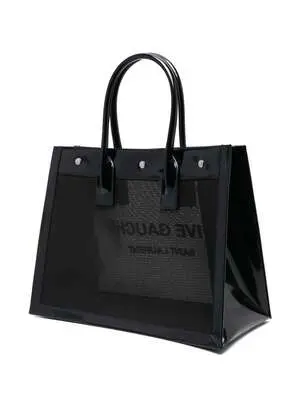 Saint Laurent Rive Gauche Patent-finish Tote Bag